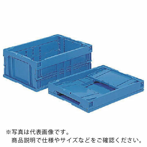 特長：折りたたむことで保管スペースを1/4にまで縮小可能です。限られたスペースを有効活用できます。折りたたむことにより返送時の輸送効率を大幅に向上させ、運送費の削減にも寄与します。仕様：色：ブルー容量(L)：31.7折りたたみ高さ(mm)：...