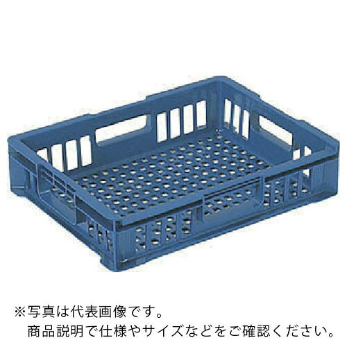 特長：全面網目のコンテナーです。耐荷重に優れ安定した段積みが可能です。用途：精肉パック配送用コンテナー仕様：色：ブルー容量(L)：13.1適合カード差し(別売)：両長辺22型-A外形寸法(mm)間口：460外形寸法(mm)奥行：350外形寸...