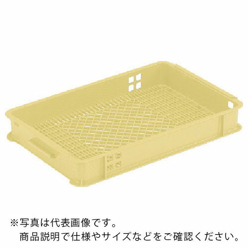 特長：シンプルな形状のばんじゅうです。表面の凹凸が少ない為、洗浄性、水切れ性に優れおり、食品搬送用に最適です。仕様：色：クリーム容量(L)：17.4外形寸法(mm)間口：643外形寸法(mm)奥行：419外形寸法(mm)高さ：100有効内寸...