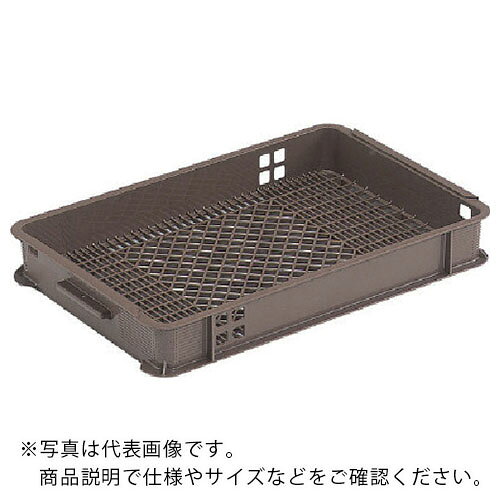 特長：シンプルな形状のばんじゅうです。表面の凹凸が少ない為、洗浄性、水切れ性に優れおり、食品搬送用に最適です。仕様：色：ブラウン容量(L)：17.4外形寸法(mm)間口：643外形寸法(mm)奥行：419外形寸法(mm)高さ：100有効内寸...