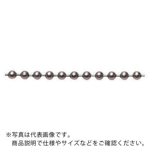 特長：耐食性・耐酸化性に優れているために、非常に広範囲に使用されています。チェーン自体、よりもどし機能があり、ねじれません。用途：水栓用・プレートの吊り下げ等に。仕様：使用荷重(kN)：0.04d(mm)：2.3A(mm)：3.3材質／仕上...