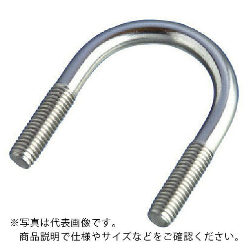 特長：U字型金具の代表的な製品で、配管支持金具のスタンダード品です。ステンレス製なので、錆びにくく美しいです。用途：配管用鋼管の固定、締め付けに使用。仕様：ねじ径：M8D(mm)：7.1L(mm)：38T(mm)：24W(mm)：27材質／...