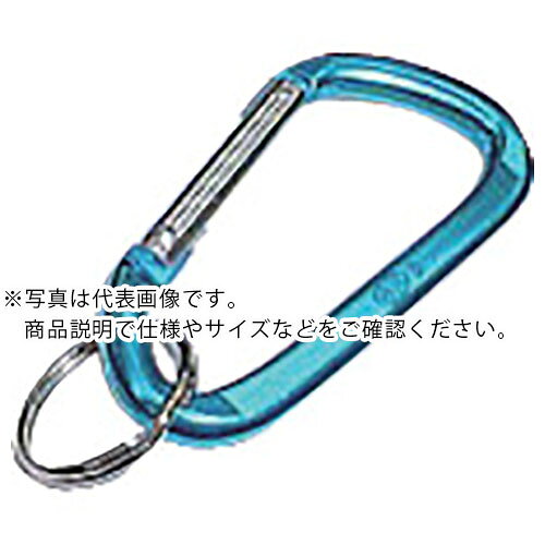 特長：スプリングフックです。バネの力で開口部分が戻ります。用途：アクセサリー用です。仕様：使用荷重(kN)：0.39D(mm)：8L(mm)：80S(mm)：12.5W(mm)：43t(mm)：6材質／仕上：材質：本体=アルミ軽合金・二重リ...