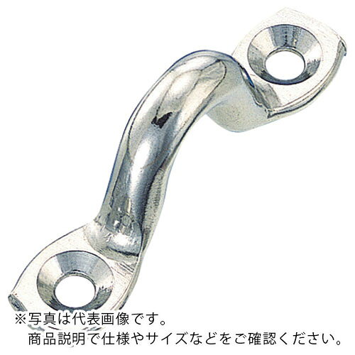 特長：設置幅の狭い面でも取付可能です。皿頭のネジをご使用下さい。用途：壁面・床面・柱等に設置し、チェーン・ワイヤー・ロープ等の端末金具として。仕様：使用荷重(kN)：0.88参考使用荷重(kN)：0.88D(mm)：10L1(mm)：74L...