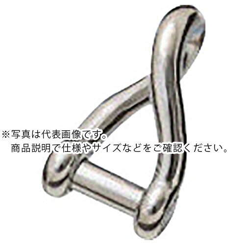 特長：90度ひねっているので、角度を変えることができます。用途：チェーン・ワイヤー・ロープ等の連結金具として、また端末の金具のジョイントに。仕様：使用荷重(kN)：2.45D(mm)：8L(mm)：37B(mm)：16d(mm)：16捻径：...