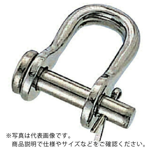 特長：ワリピン止めなので、振動でピンが緩む危険がないタイプです。用途：チェーン・ワイヤ・ロープ等の連結や、端末金具のジョイントに使用します。特に、振動が多いなどで通常のシャックルではピンが緩む可能性のある場所に。仕様：使用荷重(kN)：0....