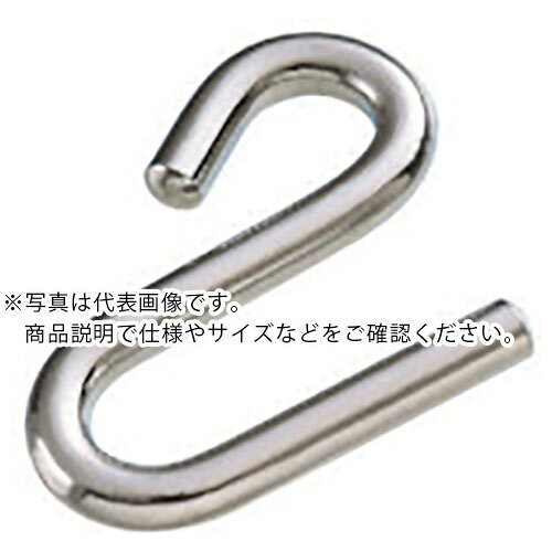 特長：フックの片側が深く口を開いた設計になっています。用途：荷役ロープなどの端末金具として。仕様：使用荷重(kN)：0.20D(mm)：5L1(mm)：50L2(mm)：40S(mm)：5W1(mm)：8.5W2(mm)：10R(mm)：4...