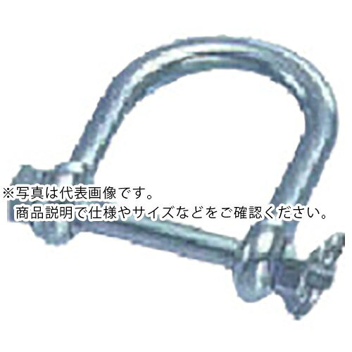 特長：ワリピン止めなので、振動でピンが緩む危険がないタイプです。用途：チェーン・ワイヤ・ロープ等の連結金具として、また端末の金具のジョイントに。特に振動が多いなどで通常のシャックルでは、ピンが緩む可能性のある場所に。仕様：ねじ径：M8使用荷...