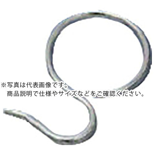 特長：Sカンの片側の先端が閉じているのが特徴です。用途：大きい輪になった方をパイプに通す事により、物掛けになります。例えばクローゼットの中に。仕様：使用荷重(kN)：0.07D(mm)：4L1(mm)：65L2(mm)：57S(mm)：15...