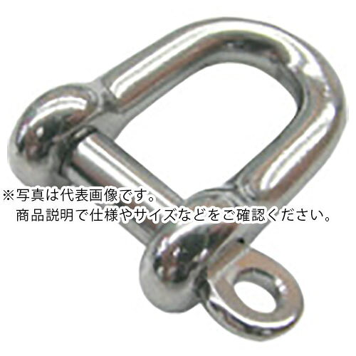 特長：ねじ込みタイプのスタンダードなシャックルです。用途：連結金具として使用します。仕様：ねじ径：M5使用荷重(kN)：0.88B(mm)：10L(mm)：20D1(mm)：5D2(mm)：5d(mm)：10材質／仕上：材質：ステンレス(S...