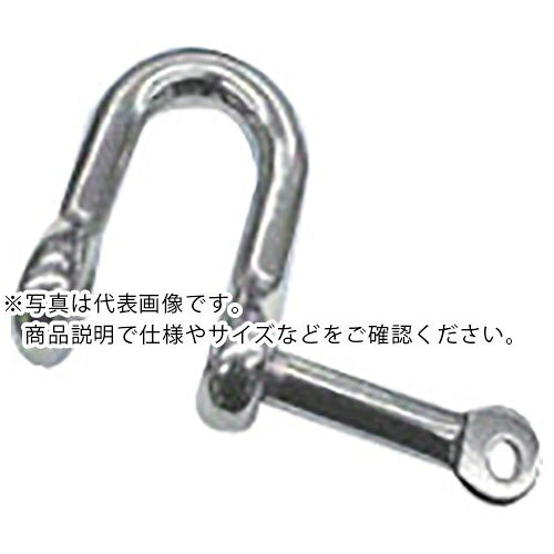 特長：ピンが枠から抜け落ちないので、うっかりピンを落とす事がなく、高所での作業などに適しています。用途：チェーン・ワイヤ・ロープ等の連結や、端末の金具のジョイントに使用。仕様：使用荷重(kN)：6.37ねじ径：W5/8D(mm)：14L(m...
