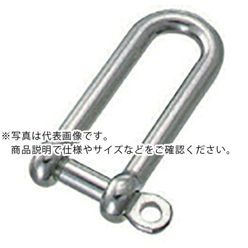 特長：L寸法が従来のシャックルの2倍の長さなので、用途が広がります。用途：チェーン・ワイヤ・ロープ等の連結や、端末の金具のジョイントに使用。仕様：ねじ径：W3/8使用荷重(kN)：3.43B(mm)：20D(mm)：10L(mm)：80d(...