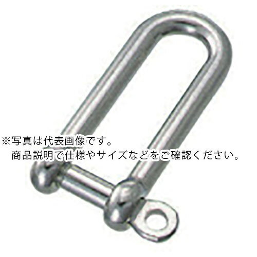 特長：L寸法が従来のシャックルの2倍の長さなので、用途が広がります。用途：チェーン・ワイヤ・ロープ等の連結や、端末の金具のジョイントに使用。仕様：ねじ径：W1/2使用荷重(kN)：4.12B(mm)：24D(mm)：12L(mm)：96d(...