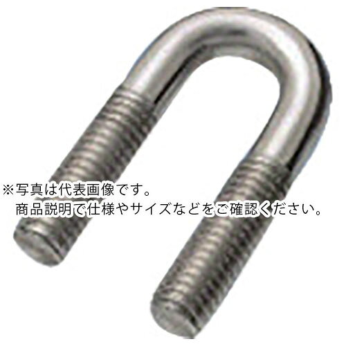 特長：小さいUボルトです。用途：壁面・床面・地面への固定金具です。仕様：使用荷重(kN)：0.49ねじ径：M6D(mm)：5.3L(mm)：34T(mm)：17W(mm)：14材質／仕上：材質：ステンレス(SUS304)仕上げ：バレル研磨仕...