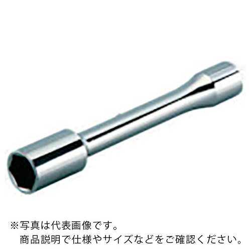 特長：自動車のホイールナットの締め、緩めに使用する専用ソケットレンチです。 RV車に最適なロングサイズです。エクステンションバー不要のロングサイズで作業性アップ。めっきナット・塗装ナットに優しいゴムクッション付きです。用途：自動車のアルミホ...