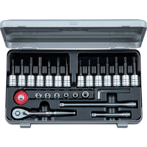 仕様：差込角(mm)：6.3mmセット内容／付属品：T型トルクスビットソケットBT2-T8, T10, T15, T20, T25, T27, T30ヘキサゴンビットソケットBT2-03, 04, 05, 06E型トルクスレンチB2-E4,...