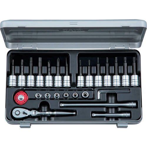 仕様：差込角(mm)：6.3mmセット内容／付属品：T型いじり止めトルクスビットソケットBT2-T8H, T10H, T15H, T20H, T25H, T27H, T30HヘキサゴンビットソケットBT2-03, 04, 05, 06E型ト...