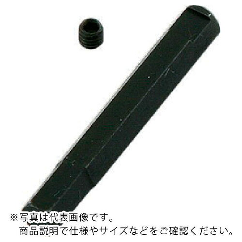 特長：六角穴付き止めねじ付きです。ビット交換時にはタイプAの場合は2mm、タイプBの場合は2．5mmのヘキサゴンレンチが必要です。用途：交換用ビット仕様：対辺寸法(mm)：17ソケット側寸法(mm)：17全長(mm)：66タイプ：B　●代表...