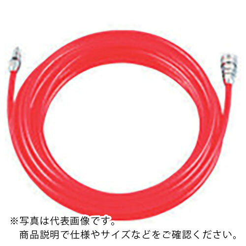 特長：ホースはサイズ毎に色分けしてあります。材質はポリウレタンです。用途：エアーツール用ウレタンホース仕様：外径(mm)：10色：レッド内径(mm)：6.5全長(m)：10ホース色：レッド全長(mm)：10　●代表画像について 商品によって...
