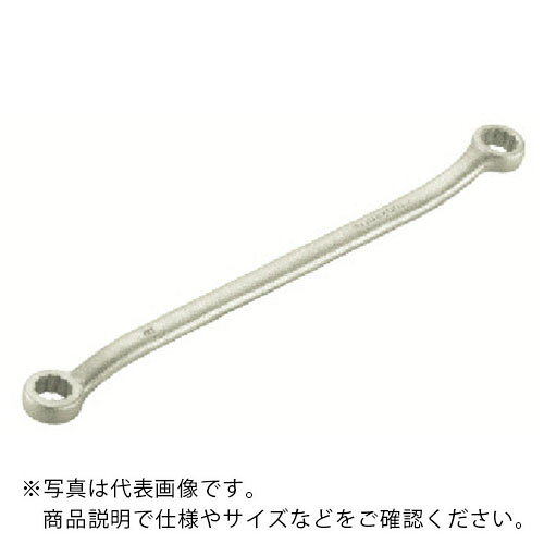 特長：対辺は12角で、45°のオフセットめがねレンチです。石油化学工場、精油所、ペイント工場、船舶・航空整備工場など火花を嫌う場所で使用します。米国認定機関FMRC認定取得しています。用途：ボルトナットの締め緩め仕様：全長(mm)：480二...