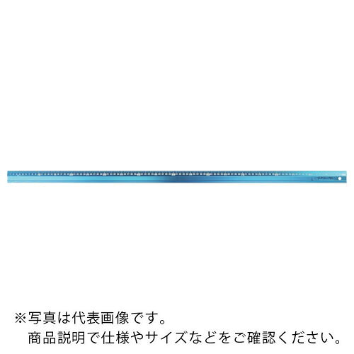 特長：カッティング面より高いカッターの刃が滑っても乗り越えにくい危険防止壁付です。高級感あるカラーアルマイト仕上げです。用途：長さの測定に。溝引きに。カッティング用に。仕様：全長(mm)：1010幅(mm)：35厚さ(mm)：5呼び寸法(m...