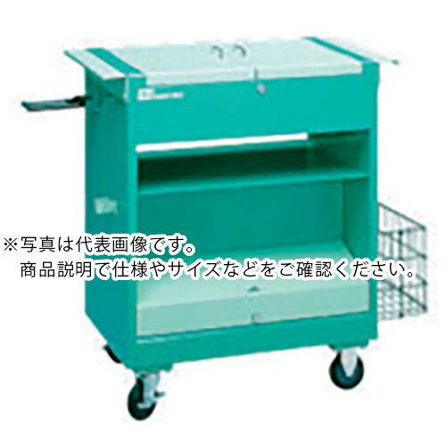 特長：上ブタは作業台として使えるよう2mm厚鋼板を使用しています。上段ボックスは大型サイズの工具の整理が簡単な仕切板付です。かご、ホルダー付です。用途：収納具仕様：ケース寸法(mm)間口：700ケース寸法(mm)奥行：450ケース寸法(mm...