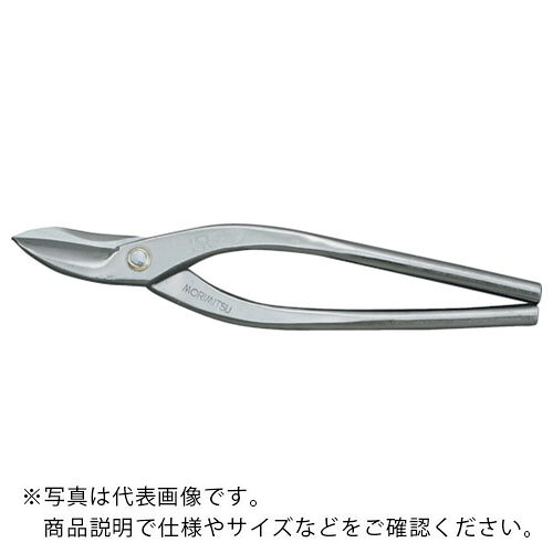 特長：砂鉄系ハガネ日立安来SLD鋼を刃に使用してます。表面はクロニッケルメッキ仕上げになります。本職用板金鋏になります。用途：板金加工用本職鋏。仕様：全長(mm)：270刃長(mm)：60タイプ：ステン・鉄板用切断能力(mm)：0.8主対応...