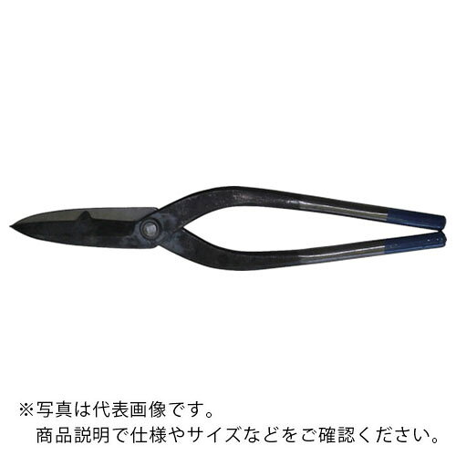 特長：材料の凹（リブ波）を切る場合に使用します。用途：板金加工用鋏。仕様：全長(mm)：310刃長(mm)：90タイプ：ステン・鉄板用切断能力(mm)：0.5主対応素材：GL鋼板・銅板材質／仕上：本体:極軟鋼SAE1006刃:日立安来鋼青紙...