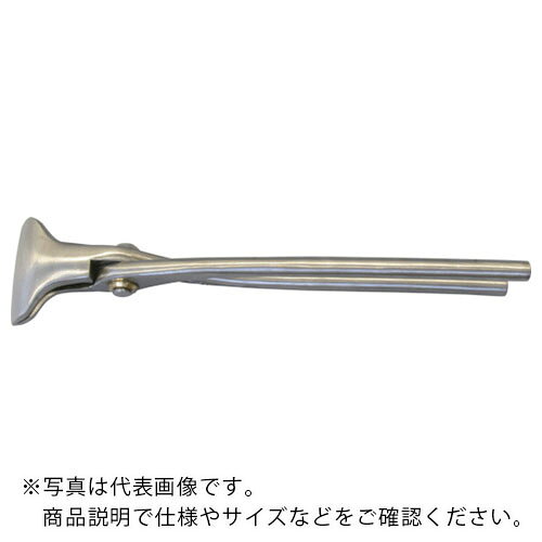 特長：ステン製で錆にくいツカミ箸です。用途：折り曲げ加工・ツブシ加工等板金加工全般。仕様：全長(mm)：270口幅(mm)：60スタンダード仕様材質／仕上：材質:ステン鋼　●代表画像について 商品によっては、代表画像を使用している場合がござ...