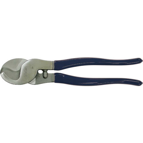 特長：銅線専用の小型ケーブルカッターです。ペンチサックに楽々収納できます。（先端幅45mm・厚み14mm）仕様：全長(mm)：237切断能力(mm)：60切断能力(［［MM2］］)：60注意：活線には使用しないでください　●代表画像について...