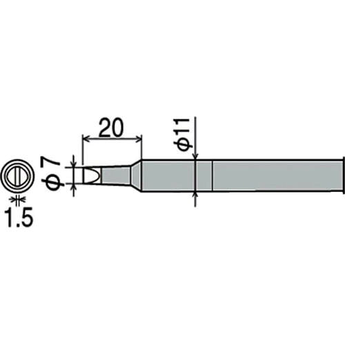 仕様：コテ先名称：7D型コテ先径(mm)：7CXR-100用替えこて先　●代表画像について 商品によっては、代表画像を使用している場合がございます。 商品のカラー、サイズなどが異なる商品をイメージ画像として 使用させて頂いている場合がござい...