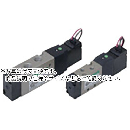 特長：シングルソレノイドタイプの5ポート弁です。ダイレクト配管です。摺動部の耐摩耗性と摺動性を向上させ、大幅な寿命アップと応答性の安定化を実現しました。用途：Φ20〜40のシリンダ駆動に仕様：接続口径：M5電源(V)：DC24使用流体：圧縮...