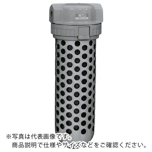 特長：フロート式特殊ドレン排出機能により大量のドレン除去に威力を発揮します。用途：一般工場エアの清浄用として仕様：接続口径：Rc3/4全長(mm)：340.5ろ過度5ミクロン最高使用圧力(MPa)：1材質／仕上：ボディ・カバー：亜鉛合金ダイ...