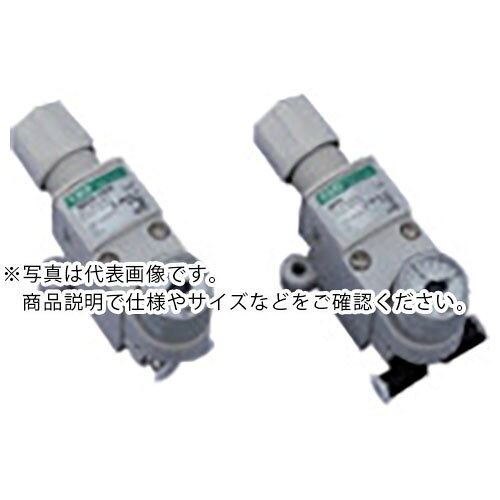 特長：コンパクト、省スペース逆流機能内蔵タイプです。仕様：設定圧力(MPa)：0.05〜0.7接続口径：ワンタッチ継手Φ6全長(mm)：85使用流体：圧縮空気流体温度(℃)：5〜60最高使用圧力(MPa)：1