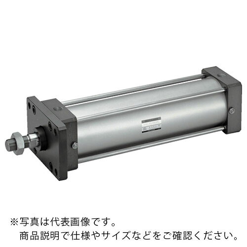 特長：タイロッドタイプの堅牢タイプのシリンダです。スイッチをあとで追加できます。仕様：ストローク(mm)：150チューブ内径(mm)：100チューブ内径：100mm使用圧力範囲：0.05〜1MPaクッション：エアクッション