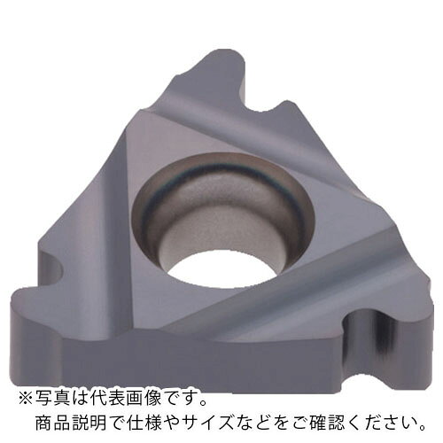 特長：耐摩耗性と耐チッピング性のバランスに優れる材種です。鋼やステンレス鋼の汎用的な加工に最適です。用途：被削材：鋼、ステンレス鋼、鋳鉄、難削材。仕様：旋削用ねじ切り　16ER6RD−B　AH725材質／仕上：AH725　●代表画像について...