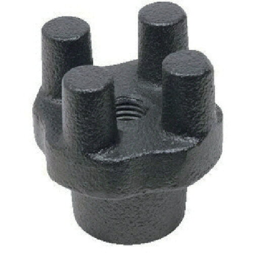 特長：バーを使用することで強力な締付けができます。仕様：ねじ径：M24×3.0外径(mm)：90ノブ高さ(mm)：59ねじ深さ(mm)：37材質／仕上：FCD450 粉体焼付塗装 ブラック注意：北海道・沖縄運賃1500円　●代表画像について...