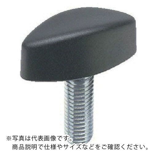 特長：T字型ですので力のかかりやすい小型ノブです。仕様：ロッキングキー材質／仕上：ノブ：ポリアミド(ガラス繊維強化) ブラックオネジ：SUM22L 亜鉛メッキ注意：高温または多湿の条件下でご使用の場合は、樹脂の材料特性を劣化させる恐れがあり...