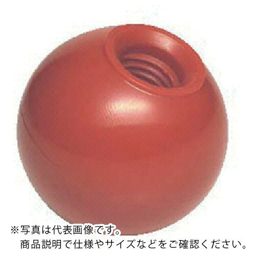 仕様：外径(mm)：20ねじ寸法：M6×1.0ねじ深さ(mm)：10プラスチック握り玉材質／仕上：ABS樹脂 レッド注意：ネジ部が少しテーパになっておりますので途中固くなりますが、最後までねじ込んでご使用ください。接着剤使用の際は、ABS樹...