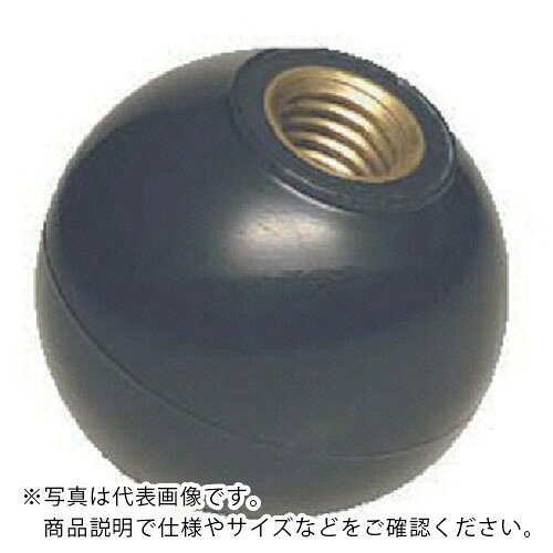 仕様：外径(mm)：40ねじ寸法：M12×1.75ねじ深さ(mm)：18プラスチック握り玉材質／仕上：グリップ：ABS樹脂 ブラック芯金：黄銅(C3604B)注意：接着剤使用の際は、ABS樹脂適応のものをご使用ください。高温または多湿の条件...