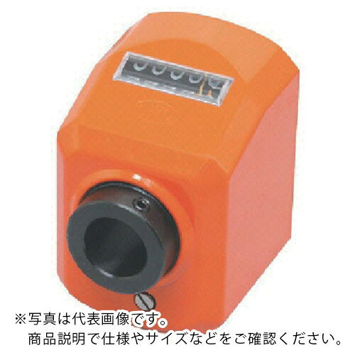 特長：回転方向の変更可能カウンター位置修正ができる微調整ネジ付シャフト穴径φ20mm(シャフトスリーブ使用でφ12、14、15、16が可能)文字高さ6mm仕様：デジタルポジションインジケーター材質／仕上：亜鉛ダイキャスト(ZDC1) オレン...