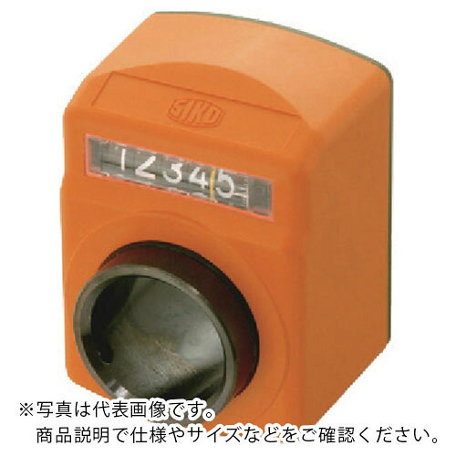 特長：シャフト穴径φ30mm(シャフトスリーブ使用でφ18、20、22、25が可能)ポリアミド製で軽量文字高さ6mm仕様：デジタルポジションインジケーター材質／仕上：ポリアミド(6ナイロン) オレンジ注意：起動時は許容転回数の1/3以下にし...