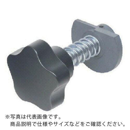 特長：ラッチには下穴が加工してあります。仕様：スパイラルラッチノブ材質／仕上：ノブ：フェノール樹脂 ブラックシャンク：SUM22L 亜鉛メッキラッチ：焼結合金(P2022Z)注意：扉の板厚+かべの厚さが極端に少ない場合及び別売品のガイドとナ...