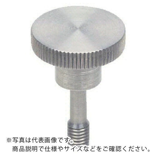 特長：外周ローレットにより指先での素早い操作が可能です。パネル固定用として最適です。パネルを取外した時にノブのネジ部がパネルに引っかかる為、紛失防止になります。仕様：外径(mm)：20ノブ高さ(mm)：11.5ねじ径：M5×0.8オネジ全長...