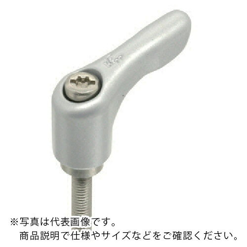 特長：半径(30mm)の回転でクランプできます。仕様：ミニクランプレバー(SUS製)材質／仕上：レバー：亜鉛ダイキャスト(ZDC1) 塗装 シルバーネジ部：SUS303注意：北海道・沖縄運賃1500円　●代表画像について 商品によっては、代...