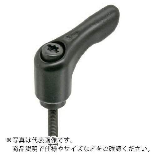 特長：半径(30mm)の回転でクランプできます。仕様：ミニクランプレバー材質／仕上：レバー：亜鉛ダイキャスト(ZDC1) 塗装 ブラックネジ部：SUM22L 黒染め注意：北海道・沖縄運賃1500円　●代表画像について 商品によっては、代表画...