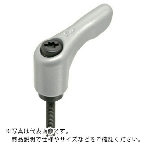 特長：半径(30mm)の回転でクランプできます。仕様：ミニクランプレバー材質／仕上：レバー：亜鉛ダイキャスト(ZDC1) 塗装 シルバーネジ部：SUM22L 黒染め注意：北海道・沖縄運賃1500円　●代表画像について 商品によっては、代表画...