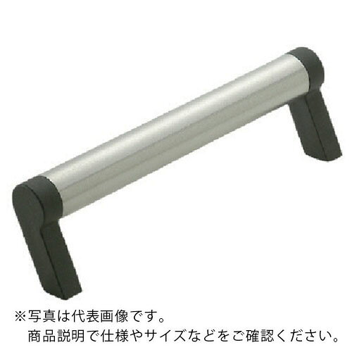 特長：グリップには防錆に優れたSUS304を使用しています。仕様：全長(mm)：310全高(mm)：46ねじ深さ(mm)：6取付ピッチ(mm)：300ねじ径：M4×0.7許容荷重(N)：800材質／仕上：グリップ：SUS304エルボ：ポリア...