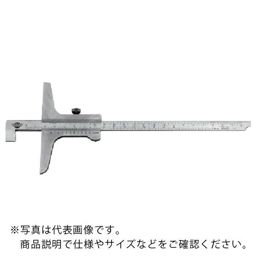 特長：突き当たりのない穴の深さ測定が可能です。微動送りのないカ−ルマ−ル型フック付デプスゲ−ジです。仕様：測定範囲(mm)：0〜150器差(mm)：±0.07ベース長さ(mm)：100最小表示：0.05mm測定長150mm最小読取値0.05...
