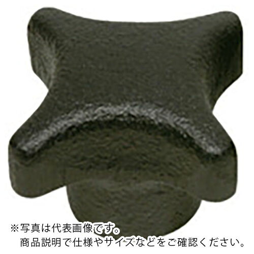 特長：ボス部がセンター穴、リーマ穴、タップ穴とありますので用途に応じて選択できます。仕様：外径(mm)：100ノブ高さ(mm)：63センター穴径(mm)：5センター穴深さ(mm)：10材質／仕上：FC200 粉体焼付塗装 ブラック　●代表画...